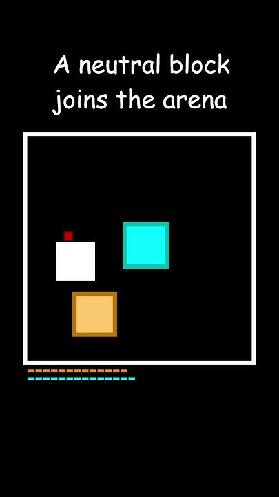 Which square did the block help more? #square #simulation #coding #battle #color #1v1 #relaxing ...