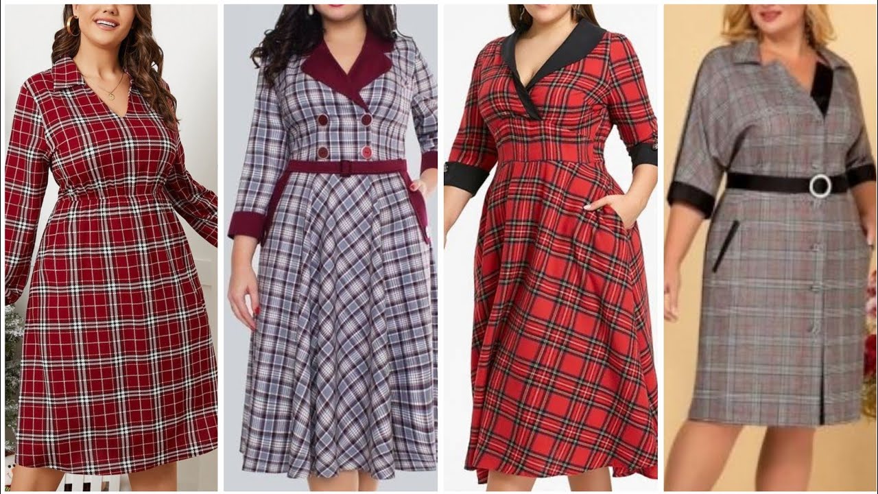 The Most Beautiful And Stylish Check Print Dress Design Ideas For Women ...