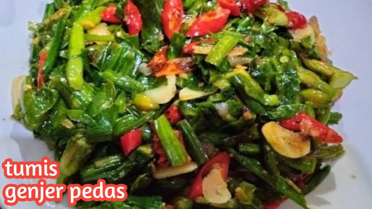 Resep tumis sayur genjer pedas //tumis genjer//cara memasak genjer ...