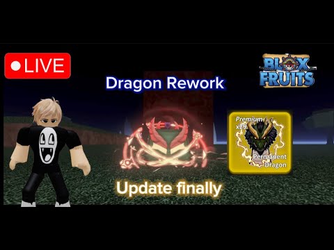 Blox Fruit Live 🔴Update Is Here New Dragon Rework🐉 Every Gun Rework ...