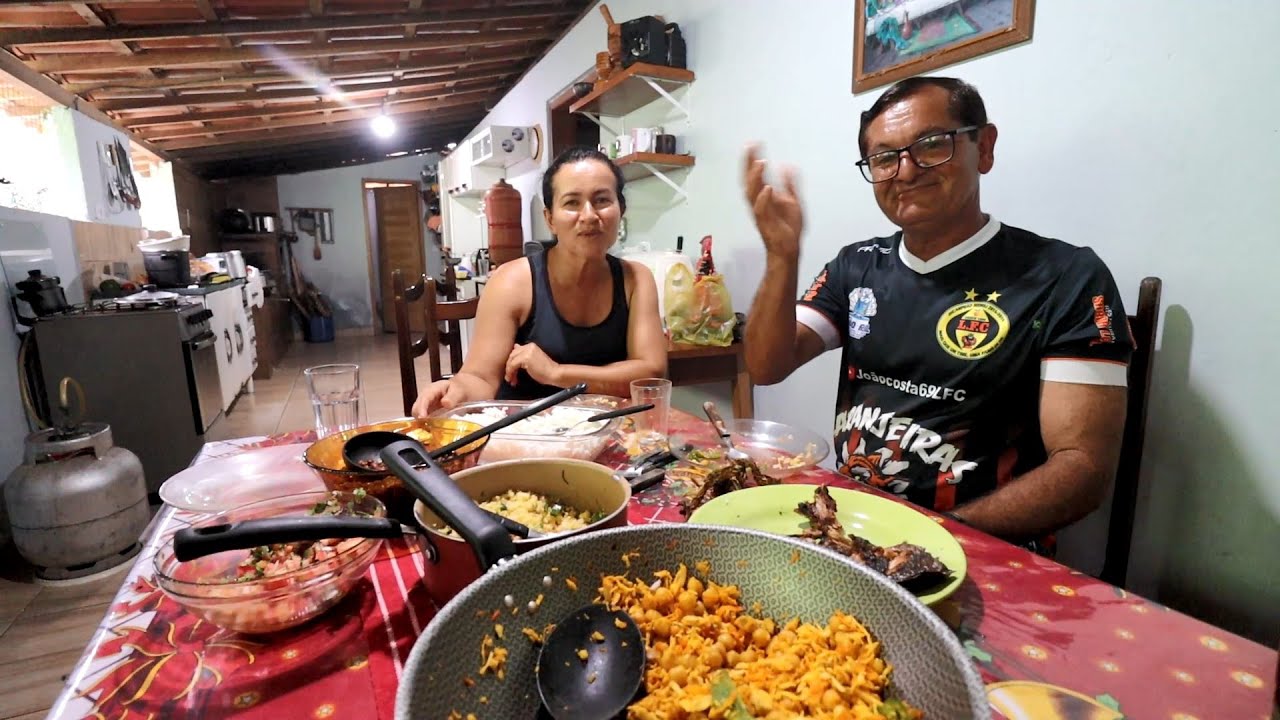 TAMBAQUI DE 4KG PARA O ALMOÇO E RECEITA GRÃO DE BICO COM FRANGO - YouTube