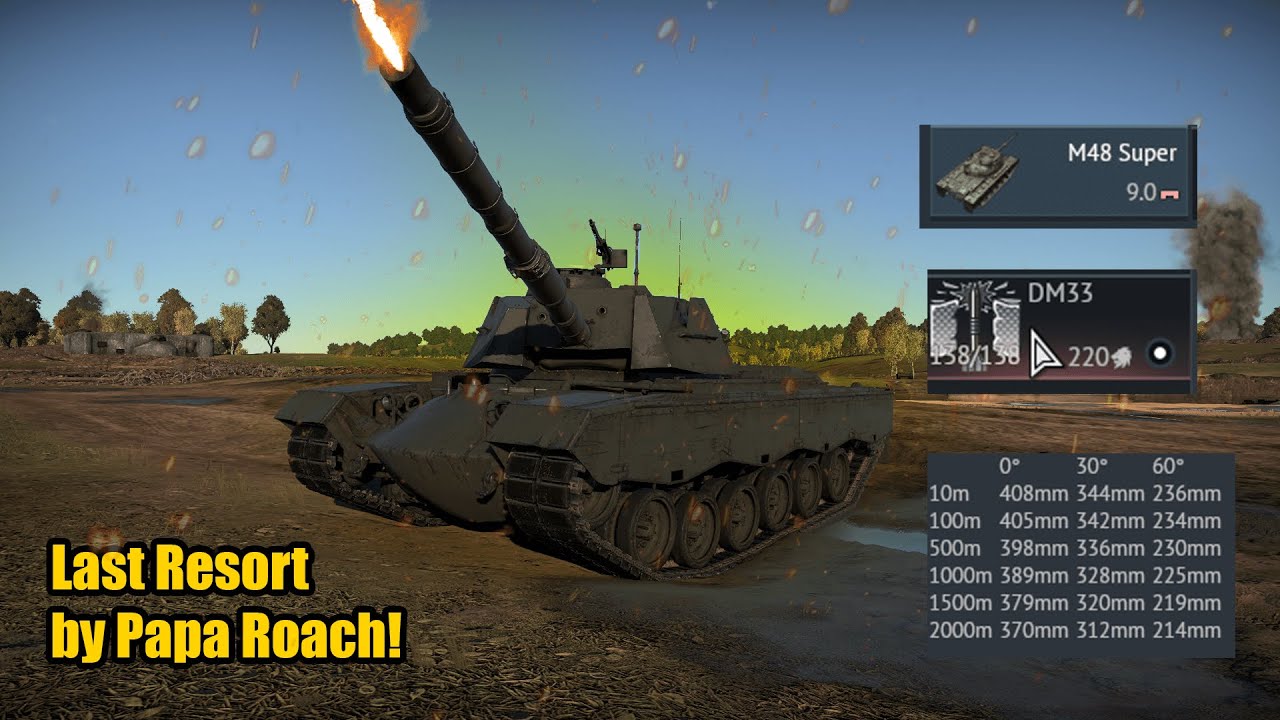 War Thunder - M48 Super at 9.0 - YouTube