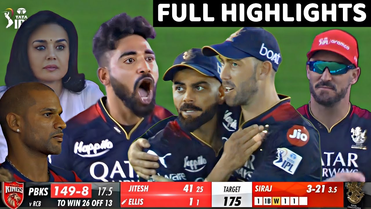 Royal Challengers Bangalore vs Punjab Kings Full Highlights, RCB vs ...