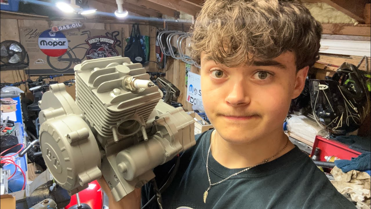 Cleaning and Assembling The NEW BT80 Motorized Bike Engine! - YouTube