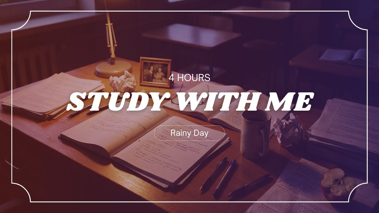 4 HOURS STUDY WITH ME | Pomodoro (50/10) | Deep Focus 🎧 Dark Study ...