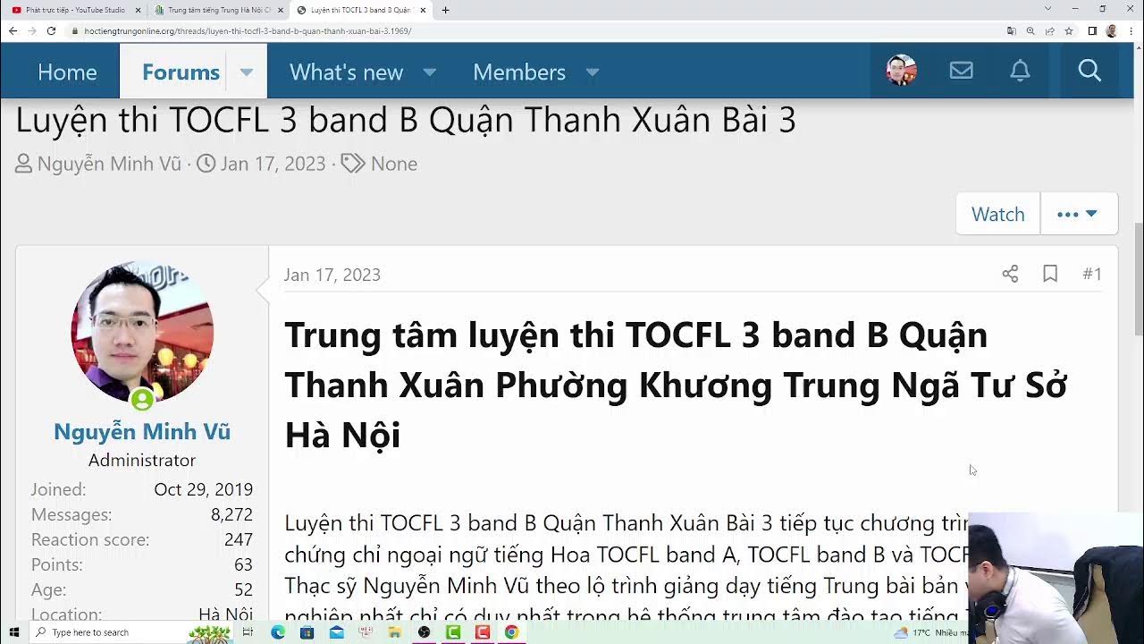 Luyện thi TOCFL 3 band B bài 3 chữa đề thi thử TOCFL band A online nghe hiểu và bổ sung từ vựng ...
