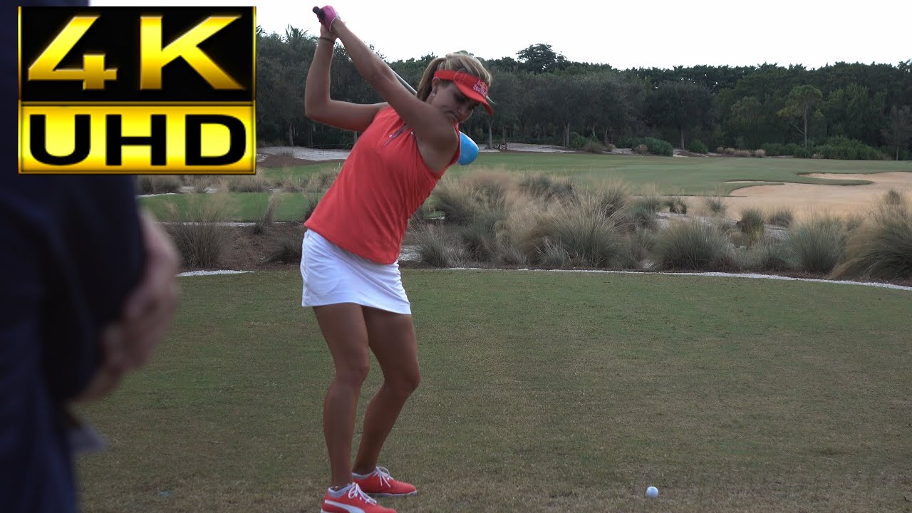 LEXI THOMPSON 4K UHD - DTL DRIVER GOLF SWING CME GROUP TOUR ...