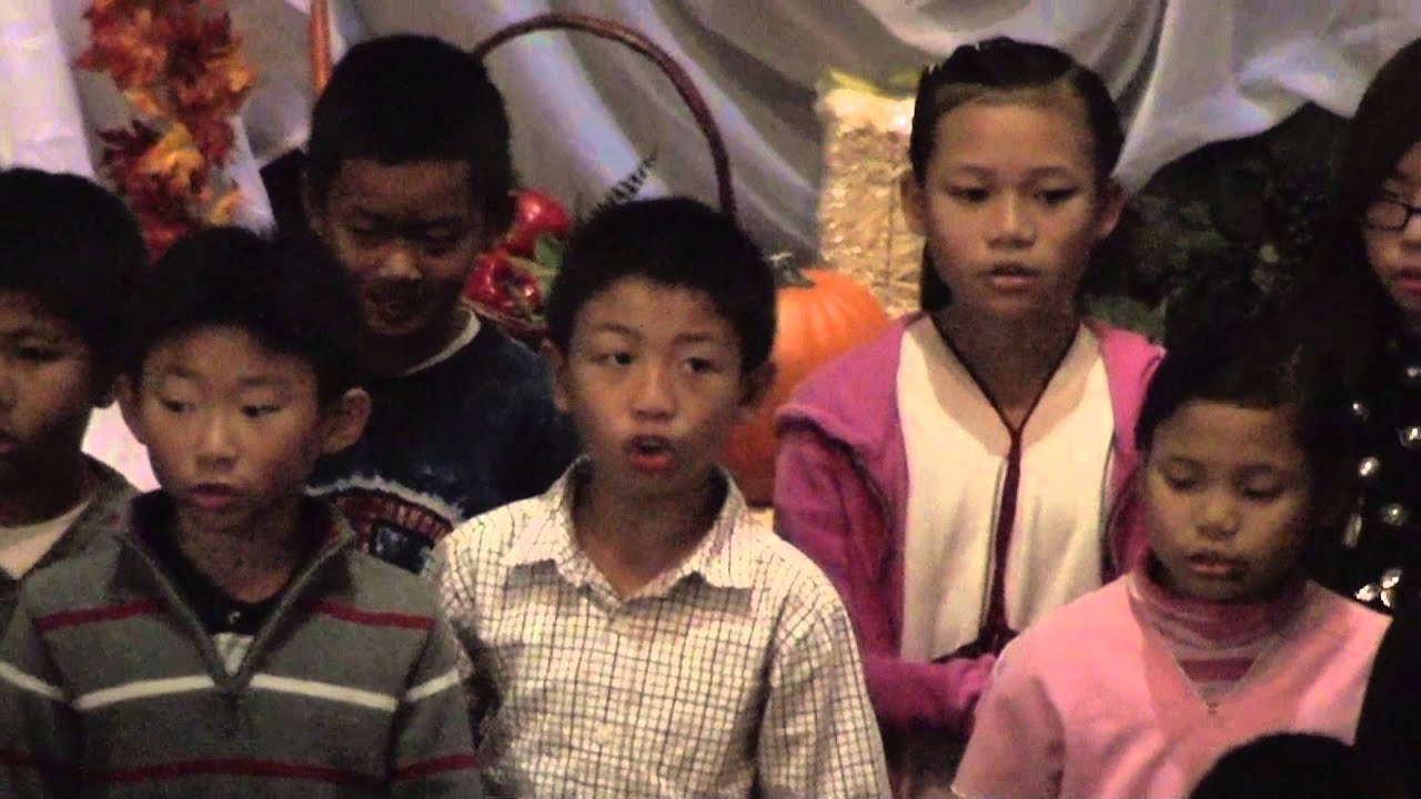 Sunday School Kids' Praise song at OBMBC Thanksgiving Service - YouTube