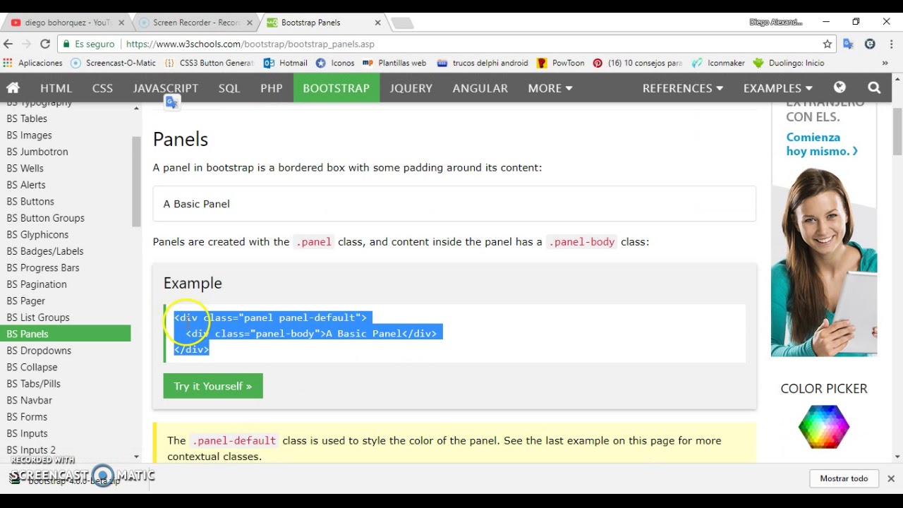 Demo DateTimePicker Intraweb + Bootstrap y un IWedit - YouTube