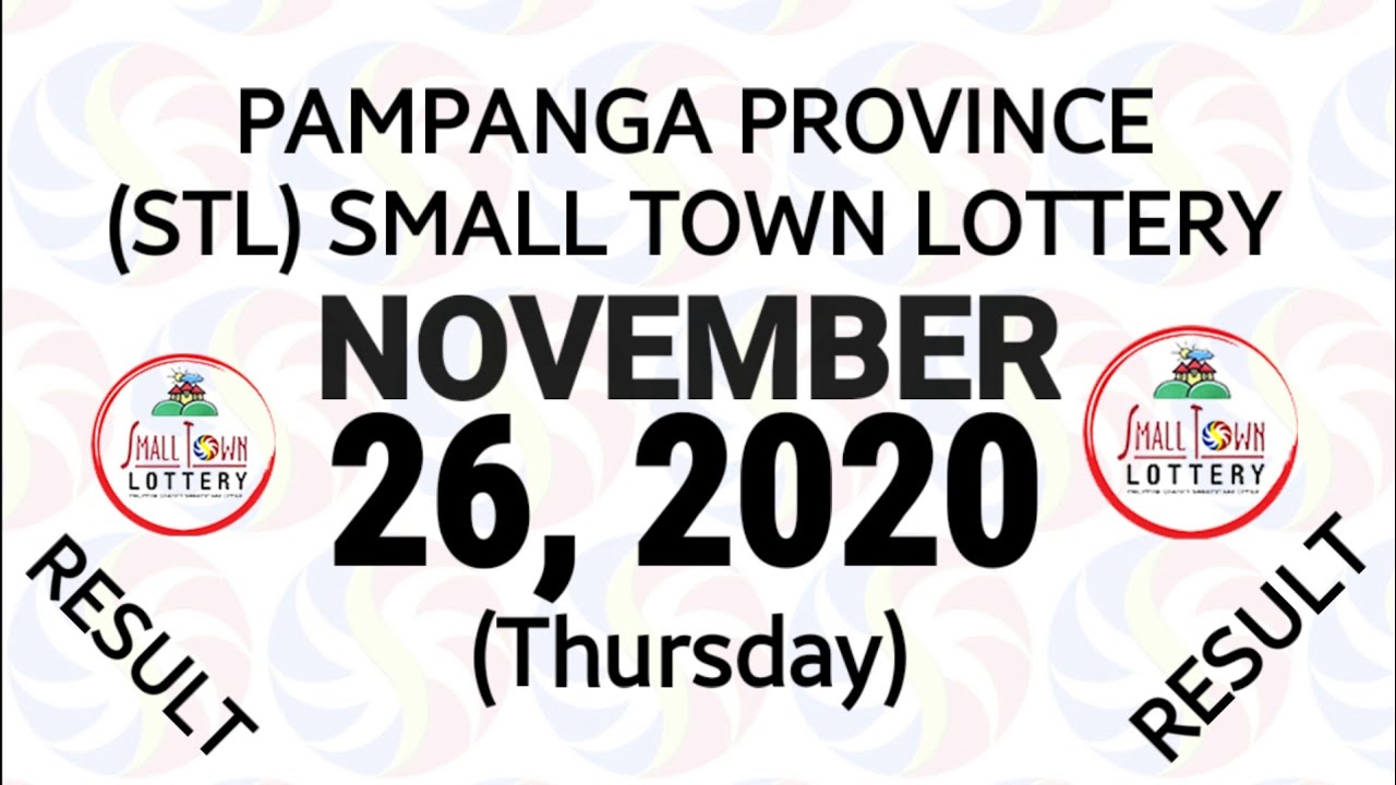 STL Pampanga November 26 2020 (Thursday) Result | Small Town Lottery ...