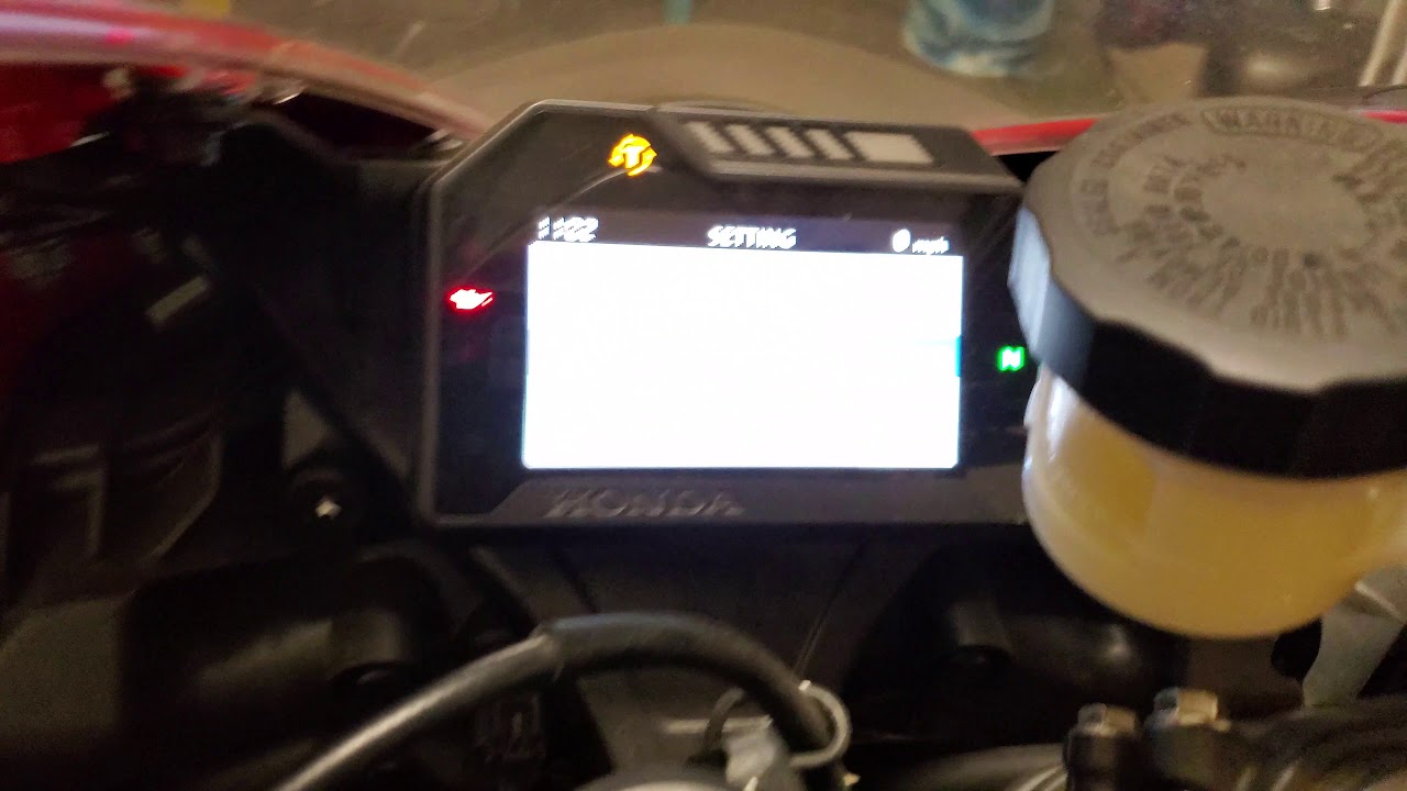 2017 cbr 1000rr adjustment on screen settings - YouTube