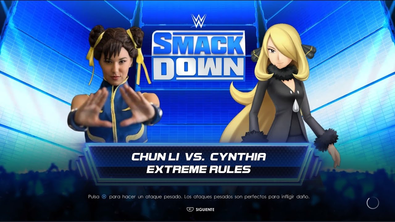 WWE 2K22 CHUN LI VS CYNTHIA EXTREME RULES MATCH - YouTube