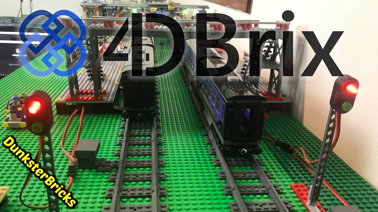 4DBrix Haul! LEGO Railway Automation More Lights, More Sensors! - YouTube