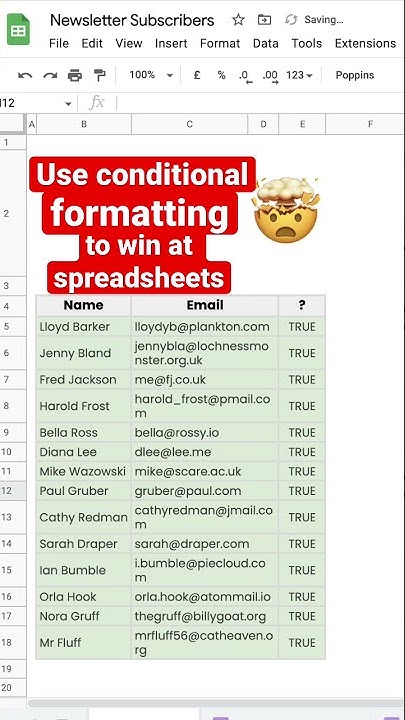 Google Sheets conditional formatting in seconds - YouTube