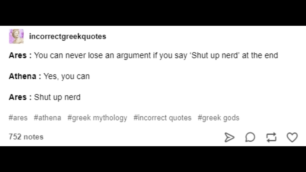 Incorrect Greek Mythology Quotes Youtube