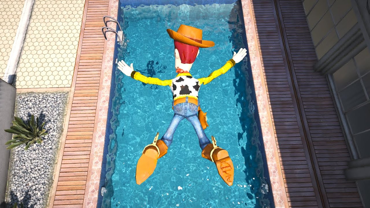 GTA 5 Water Ragdolls WOODY Jumps/Fails #35 (Euphoria Physics, Funny ...