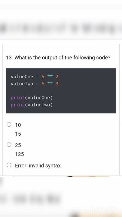 python problem solving questions quiz? 🤔🤔🤔 #quiz #python #programming # ...