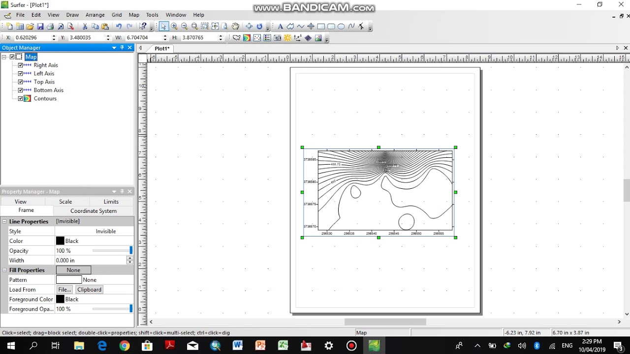 how to make contour map on surfer - YouTube