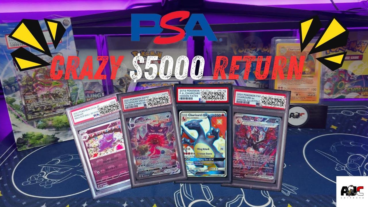 CRAZY $5000 POKEMON PSA SUB REVEAL | (CHARIZARD & GENGAR HEAVEN) - YouTube