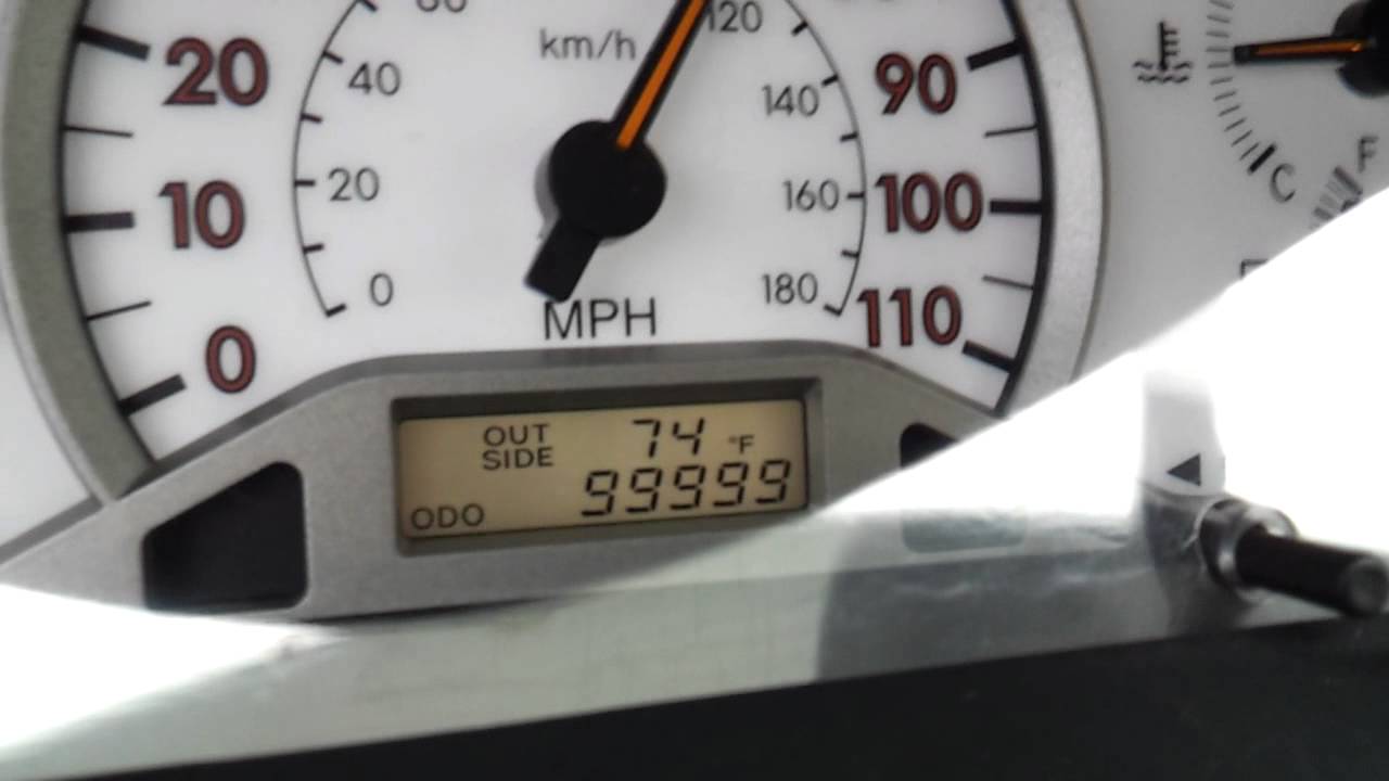 2005 Toyota Corolla S - Odometer Rolling Over To 100,000 Miles ...