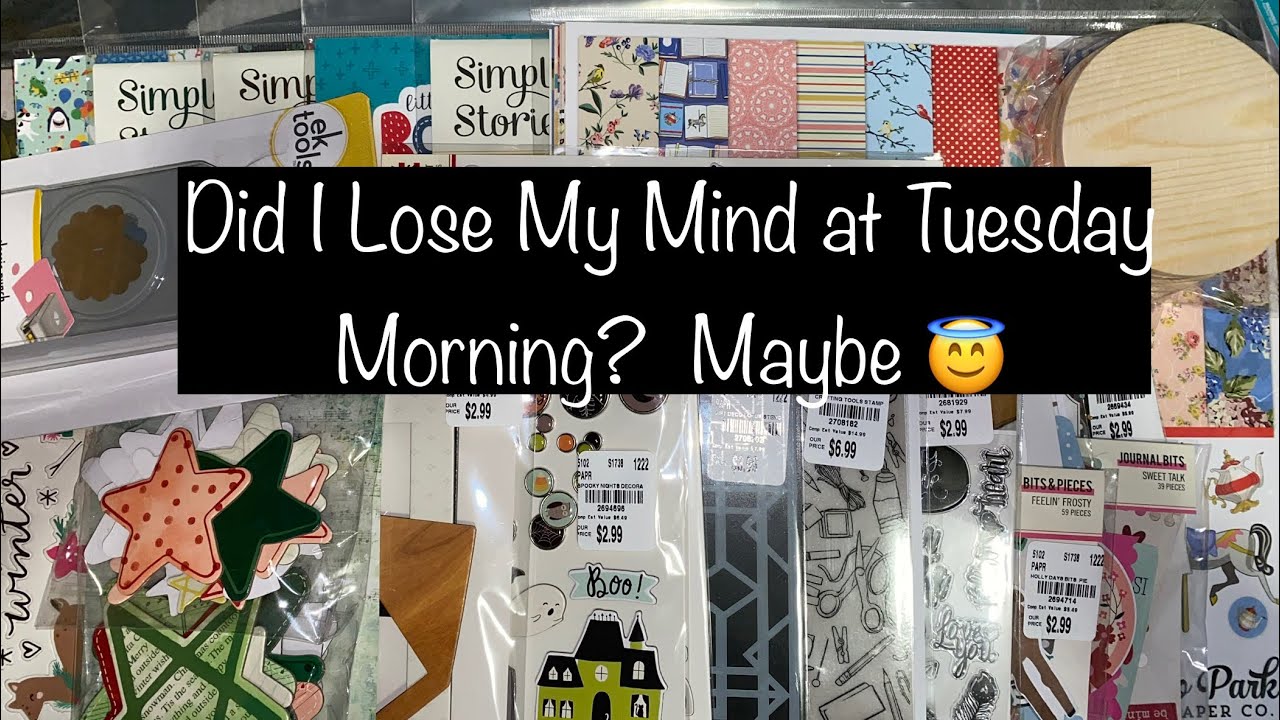 Tuesday Morning Haul | NEW Finds | Paper Crafts | Scrapbooking - YouTube
