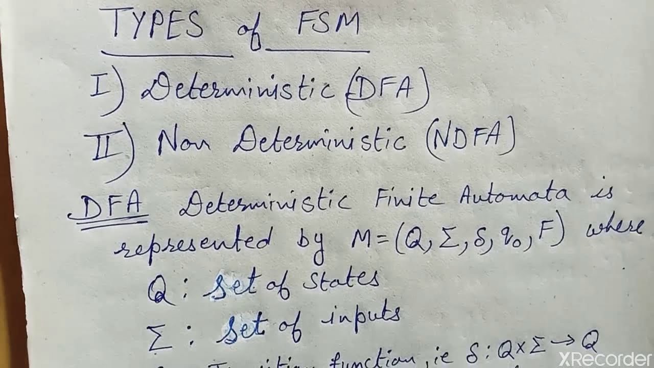 Types of Finite Automata - YouTube