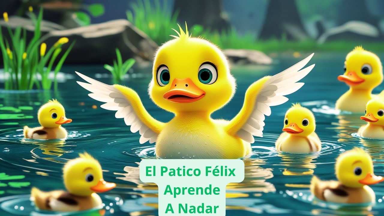 El patico Felix aprende a nadar - Cuentos para niños - YouTube