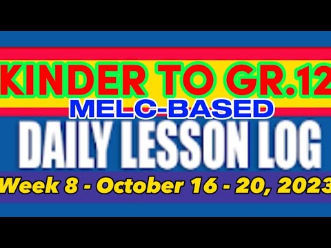 DAILY LESSON LOG - MELC-BASED || KINDER TO GRADE 12 || QUARTER 1 - WEEK ...
