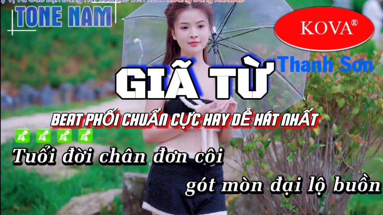 GIÃ TỪ 🌺 KARAOKE TONE NAM RUMBA CÔNG TUẤN 🎶 BEAT PHỐI CỰC HAY 🎙 THANH ...