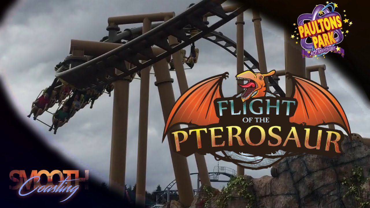 Flight Of The Pterosaur at Paultons Park, UK, Off-Ride, Raw Footage ...
