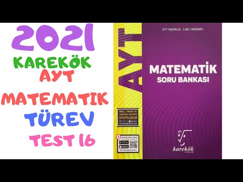 (2022) KAREKÖK AYT MATEMATİK  TÜREV TEST 16