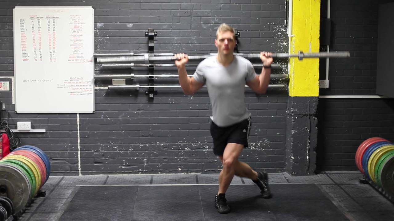 Barbell Curtsy Squats - YouTube