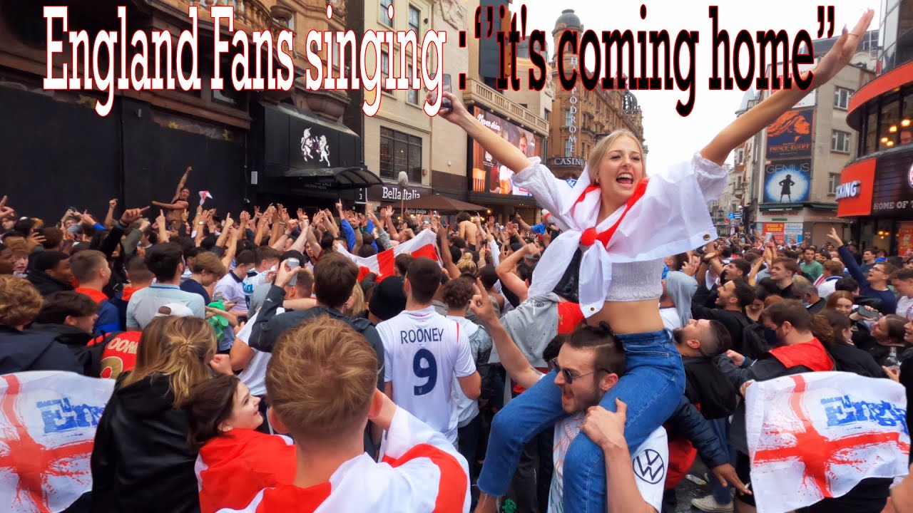 England Fans 🎉⚽celebrate win Germany in Central London⚽ Euro 2020 ...