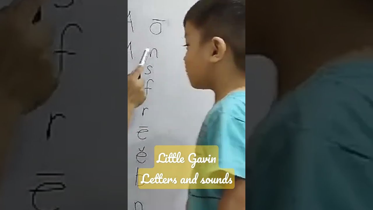 Letter names and Letter Sounds // Little Gavin 2 y.o - YouTube