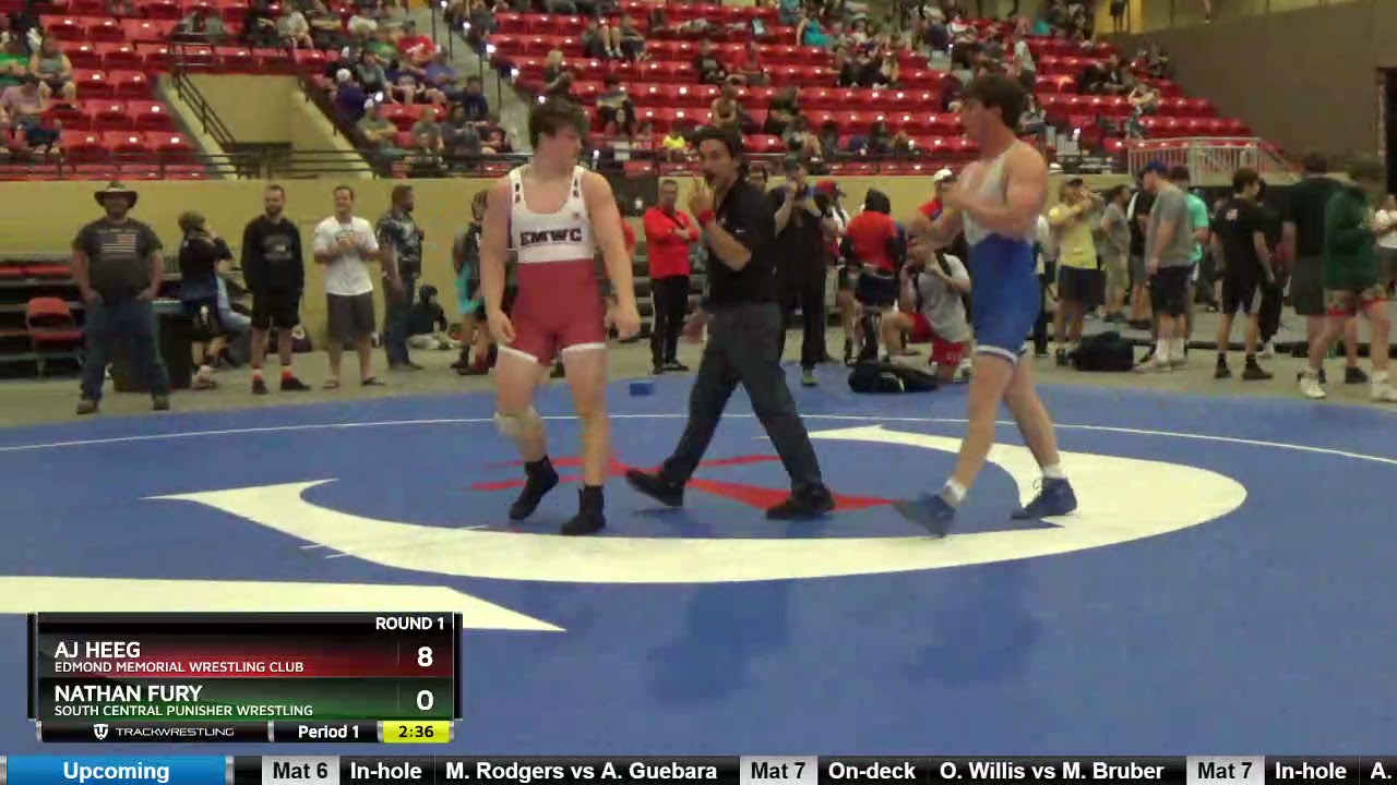 Junior Boys 195 Aj Heeg Edmond Memorial Wrestling Club Vs Nathan Fury ...