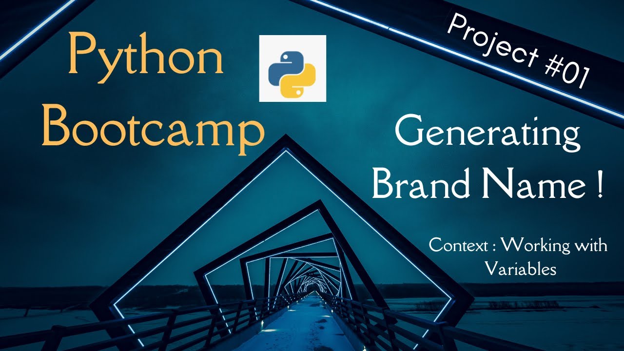 Portfolio Project 01 | Generating Brand Name | Python Bootcamp - YouTube