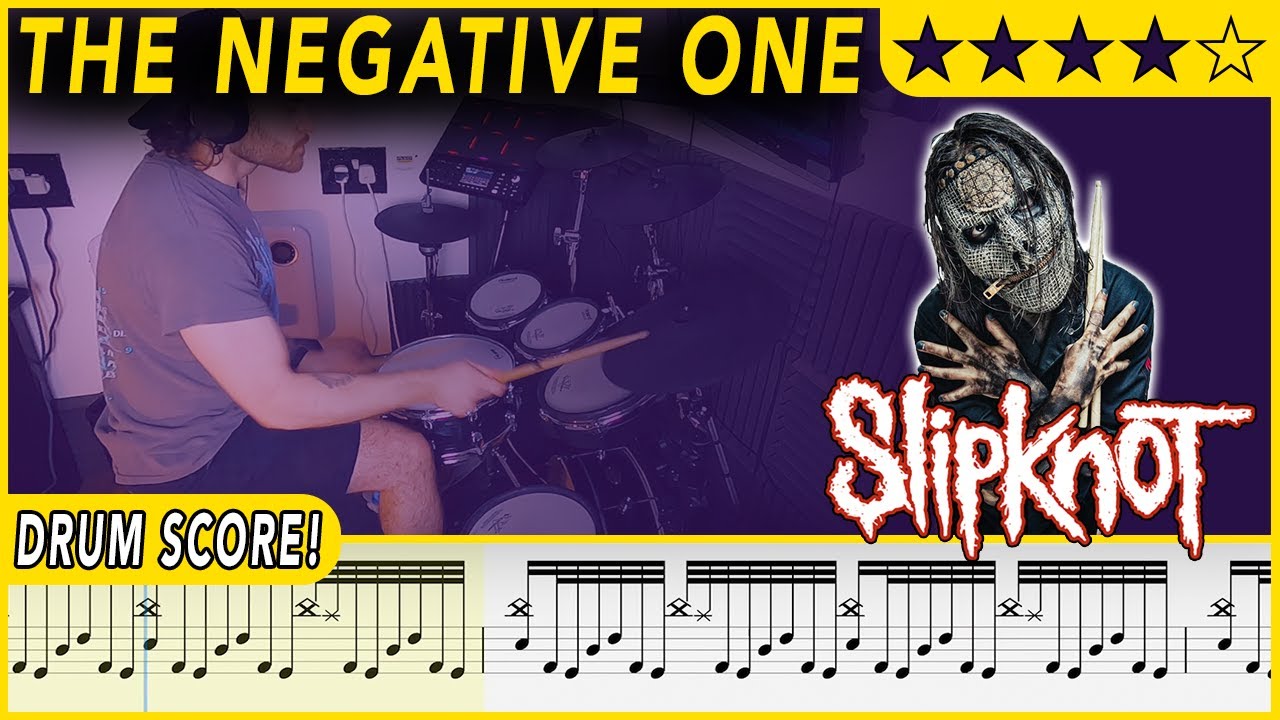 The Negative One - Slipknot | DRUM SCORE Sheet Music | #451 DRUMSCRIBE ...