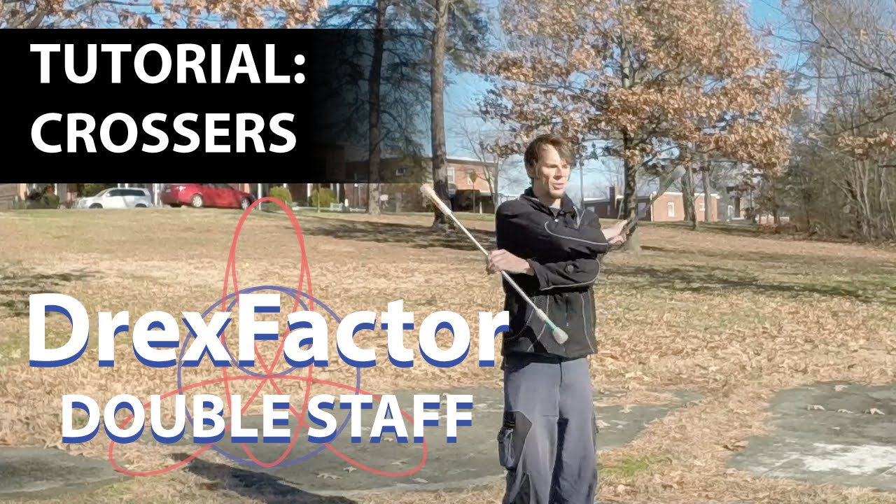 Beginner Double Staff Tutorial: Crossers - YouTube