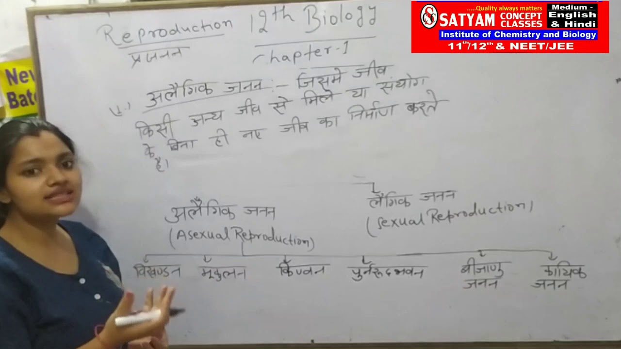 12 Biology(Pooja Prabha mam) Topic-1 Chapter- Reproduction (in Hindi ...