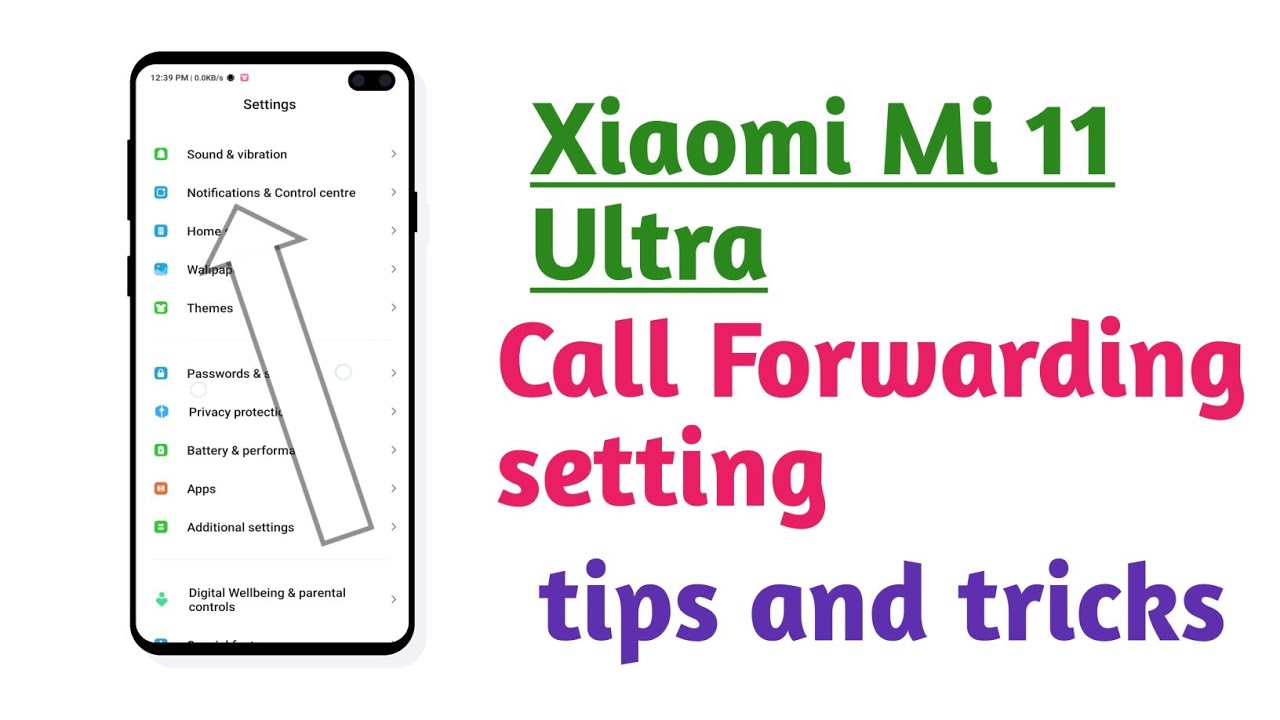 Xiaomi Mi 11 Ultra , Call Forwarding setting How to use - YouTube