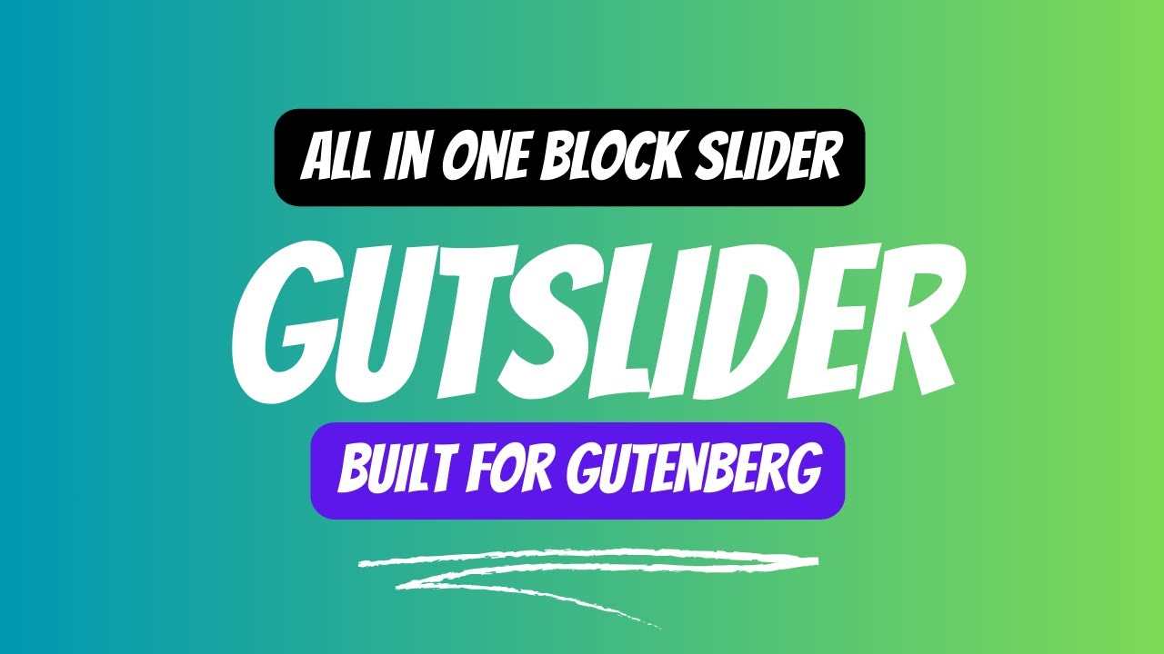 GutSlider - All in One Gutenberg Block Slider - YouTube