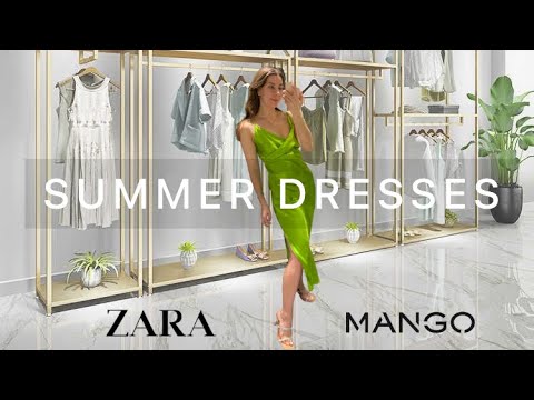 SUMMER DRESS HAUL| ZARA , MANGO TRY ON| Summer collection 2022|