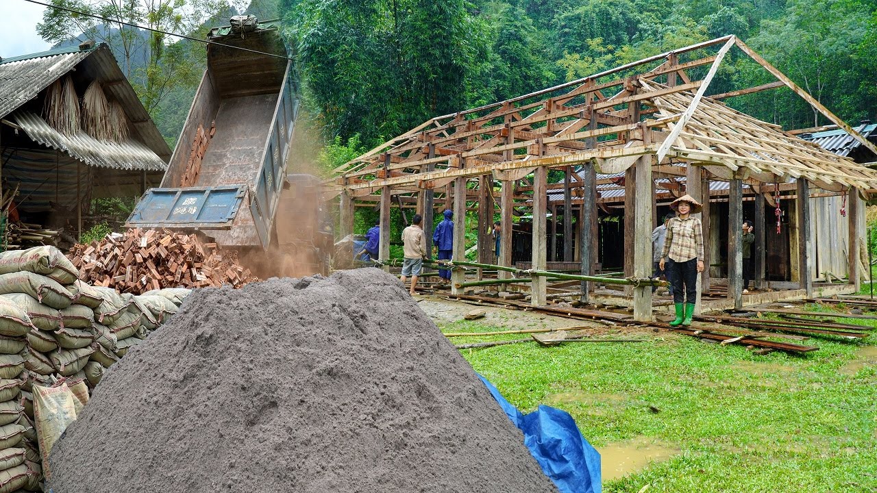 Gathering material, dismantling house - Looking back the journey ...