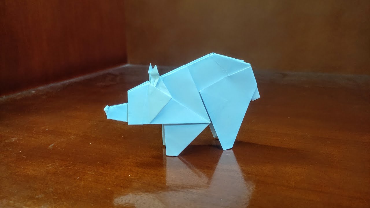 Origami Bear | How To Make A Paper Bear Step By Step - YouTube