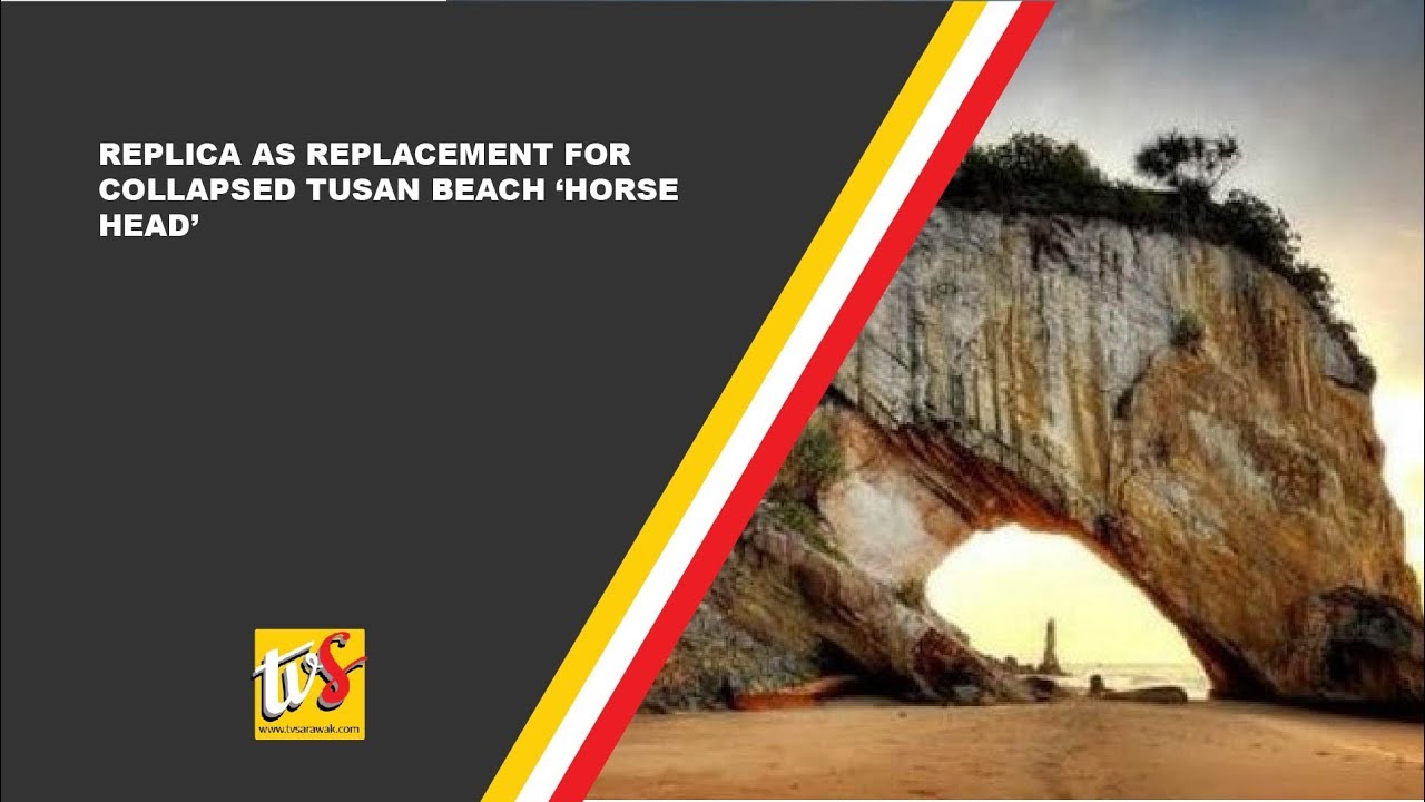 Replica As Replacement For Collapsed Tusan Beach ‘Horse Head’ - YouTube