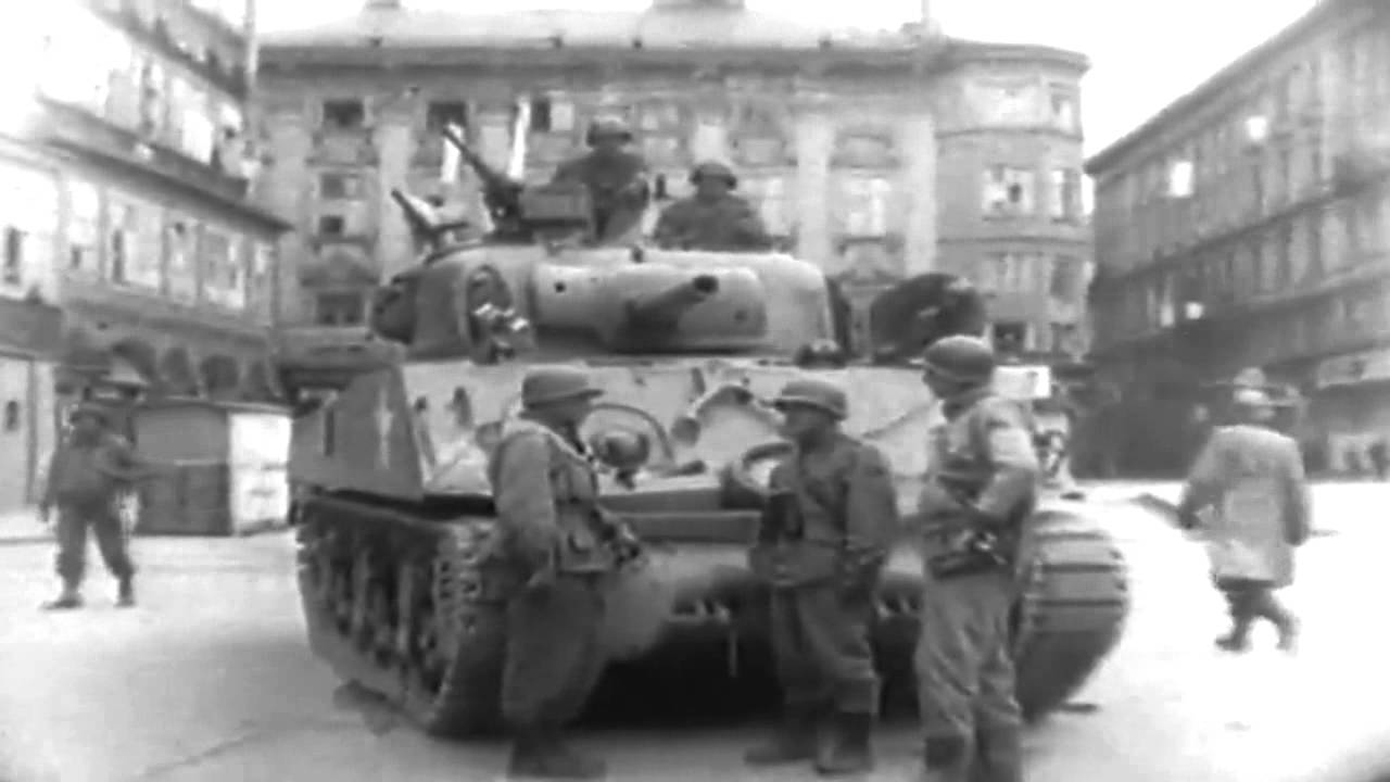 "First U.S. Troops In Town," Linz, Austria, 5/5/45 Has Sound (full ...