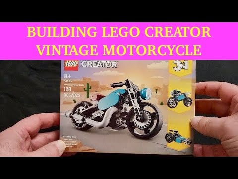 Building the LEGO Creator Vintage Motorcycle. Set #31135. Episode #059 ...