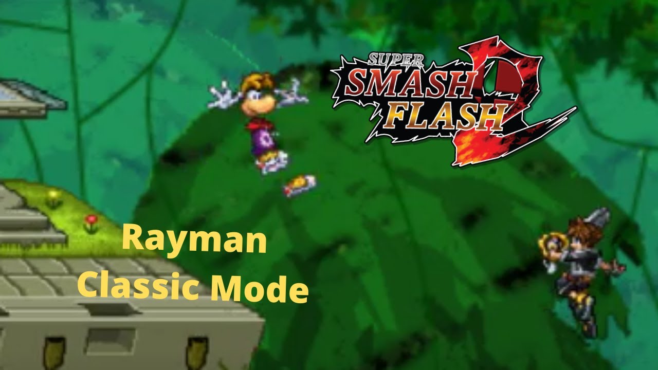 Super Smash Flash 2: Rayman Classic Mode - YouTube