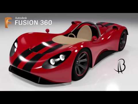 Car Design Speedrun 18 - Using Autodesk Fusion 360 - track car - YouTube