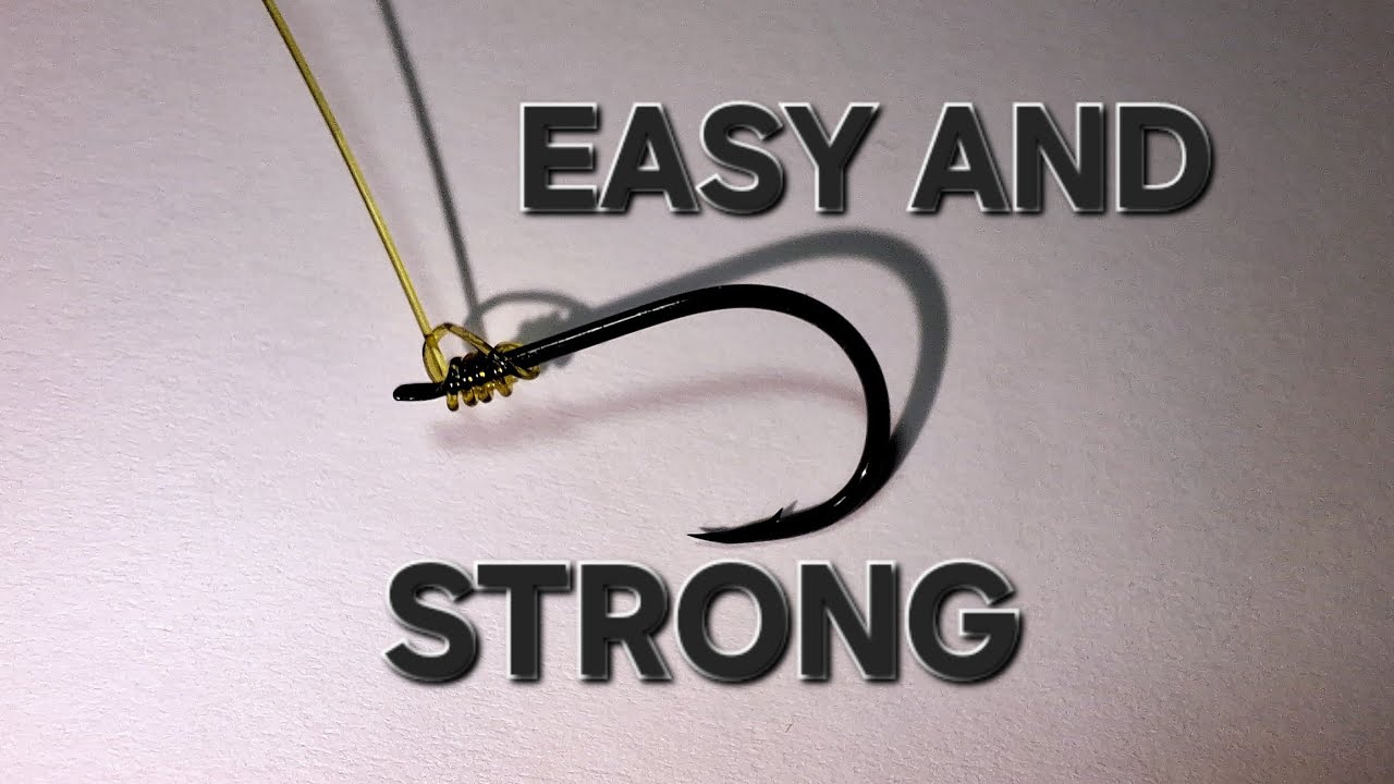 How To Tie A Hook To Fishing Line [Easy] - YouTube